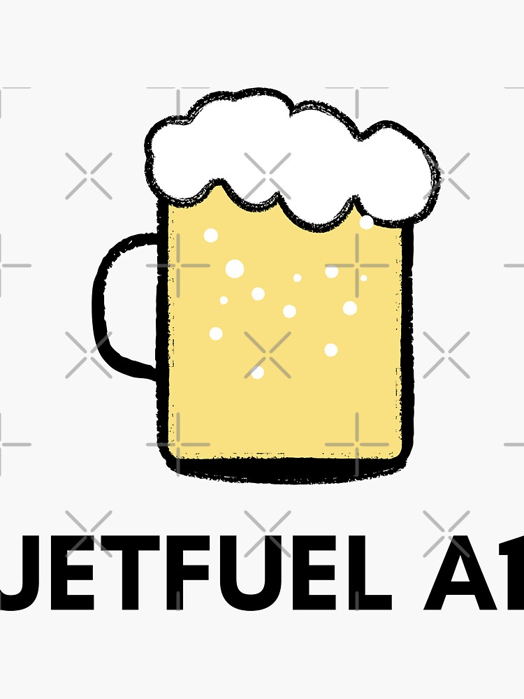 "Jetfuel A1 (Airplane / Aircraft Fuel)" Sticker for Sale by jetmike ...