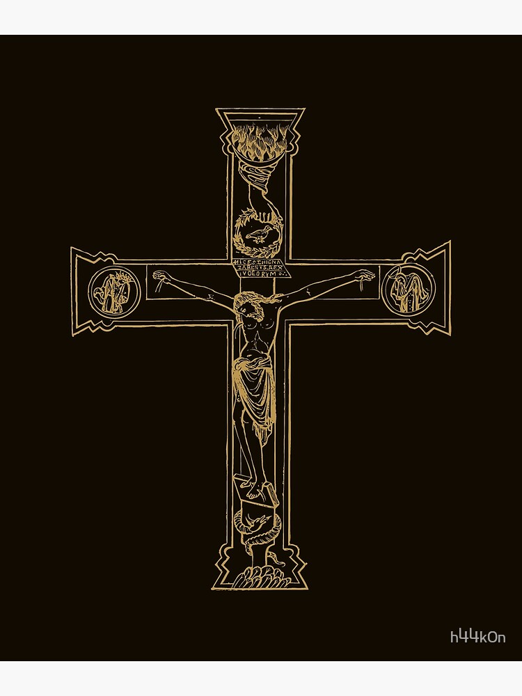 "Crucified Jesus Christ Sacrifice INRI Cross Crucifix Christian" Poster ...