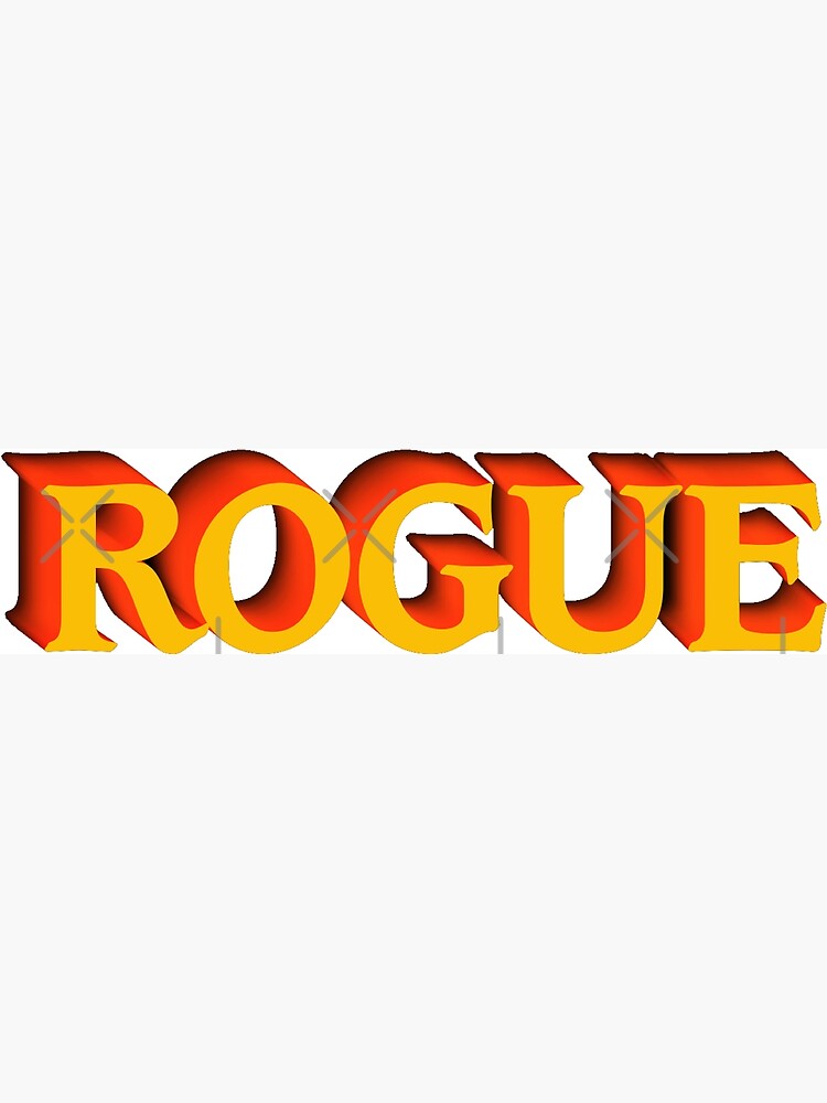 "Rogue Logo" Poster by RetroTrader | Redbubble