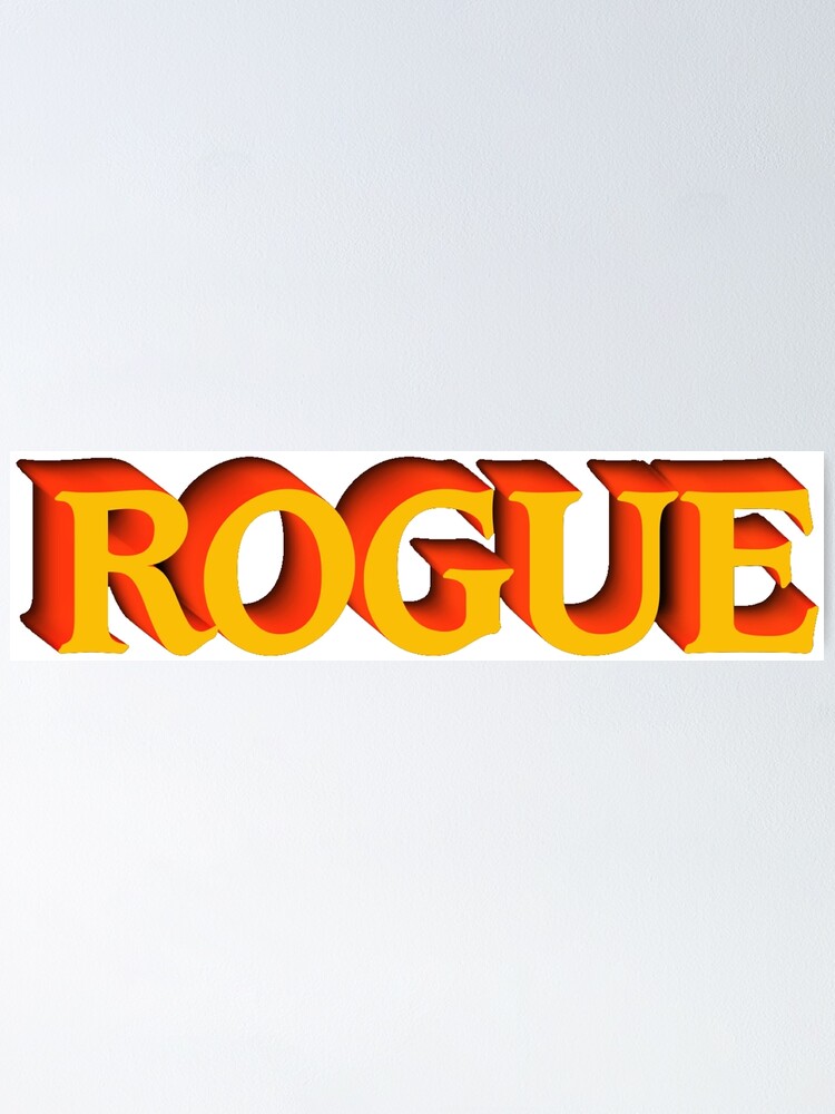 "Rogue Logo" Poster by RetroTrader | Redbubble