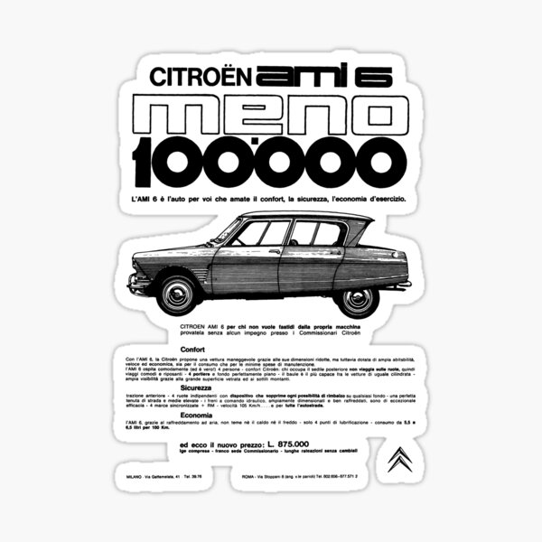 Citroen Ami Stickers | Redbubble