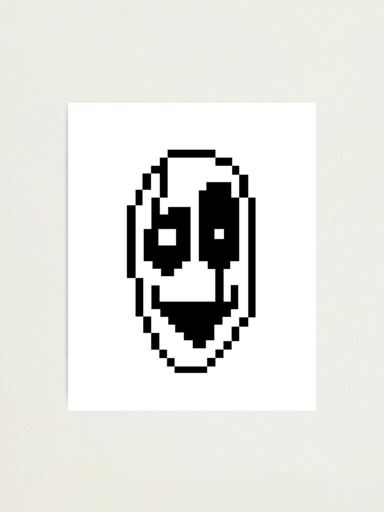 "Undertale Gaster's Face " Photographic Print by Hansbald | Redbubble