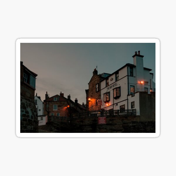"The Bay Hotel - Robin Hood's Bay" Sticker for Sale by SteveHClark ...