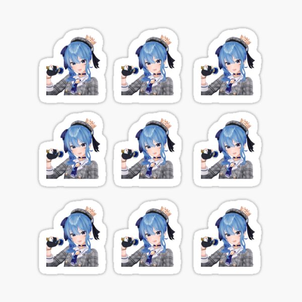 "Hoshimachi Suisei Sticker pack vtuber" Sticker by mahdi300 | Redbubble