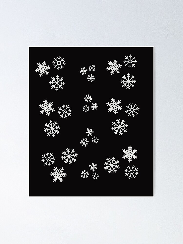 "Sprinkle of Snow Pattern" Poster for Sale by marvacousins246 | Redbubble