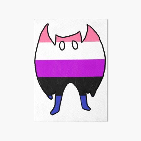 " Mothman gender fluid pride (white background) " Art Board Print for ...