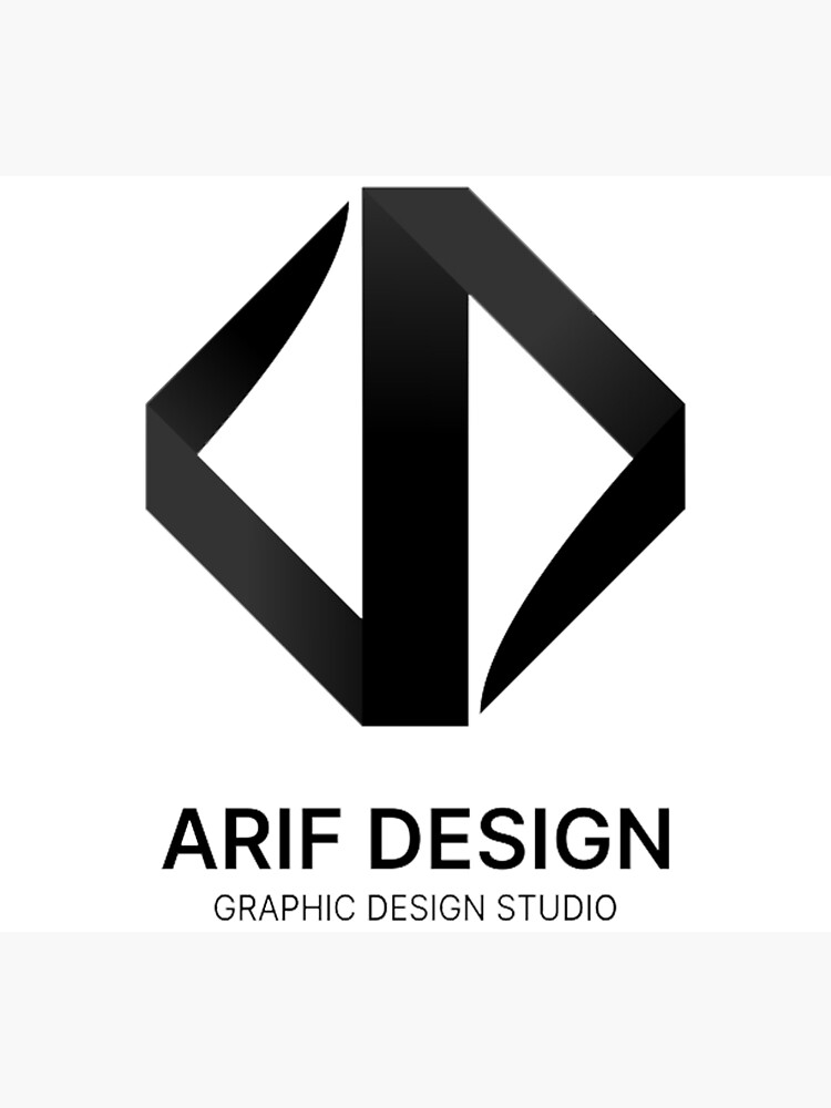 "arif design grafhic design studio brand logo" Poster for Sale by ...