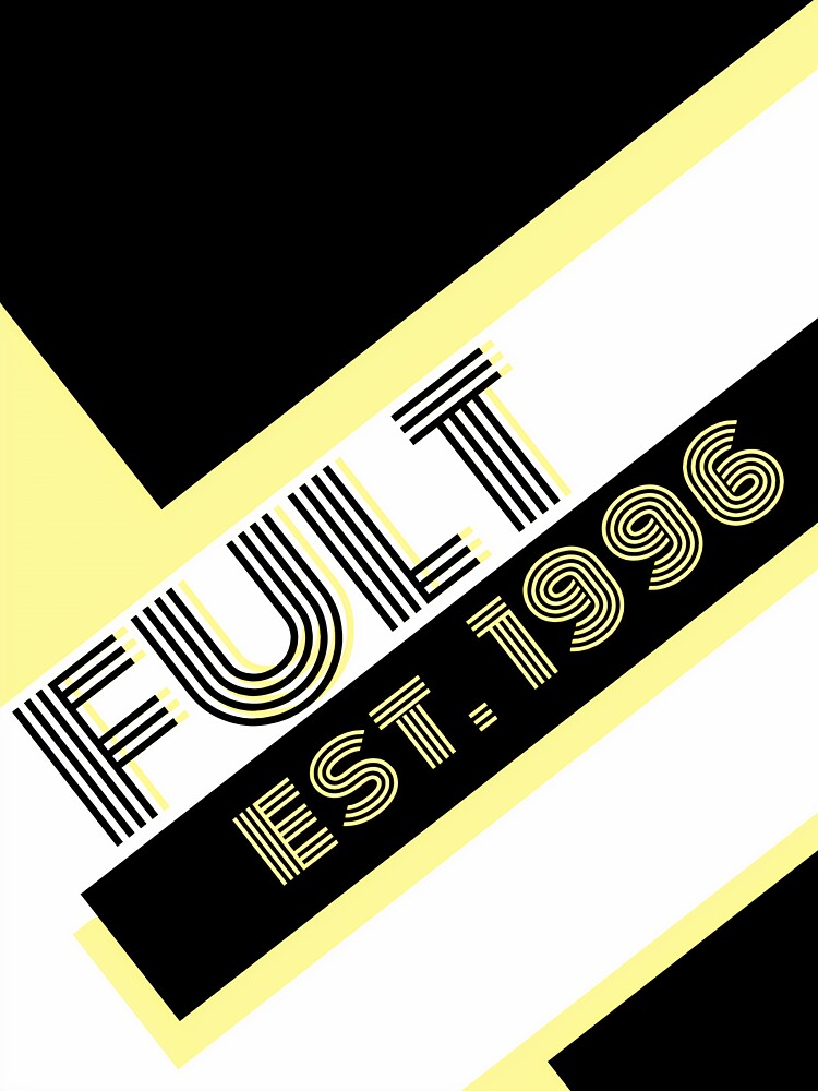 "Sleek Modern Minimalist Yellow Black White Fult Print" Sticker for ...