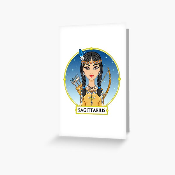 "Zodiac sign Sagittarius. Fantastic princess, animation portrait ...