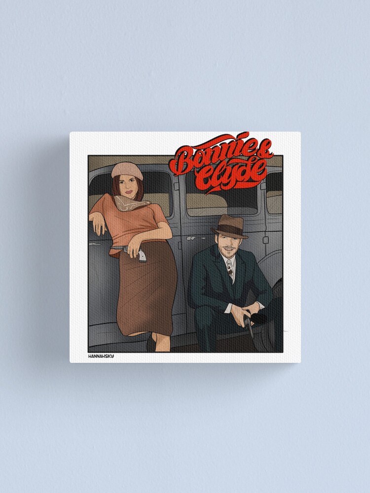"Regina & Robin - Bonnie & Clyde" Canvas Print for Sale by hannahsky ...