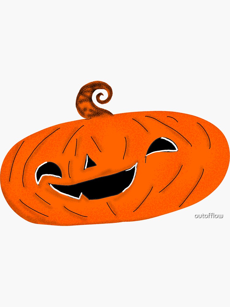 "jack o lantern spooky pumpkin - halloween " Sticker for Sale by ...