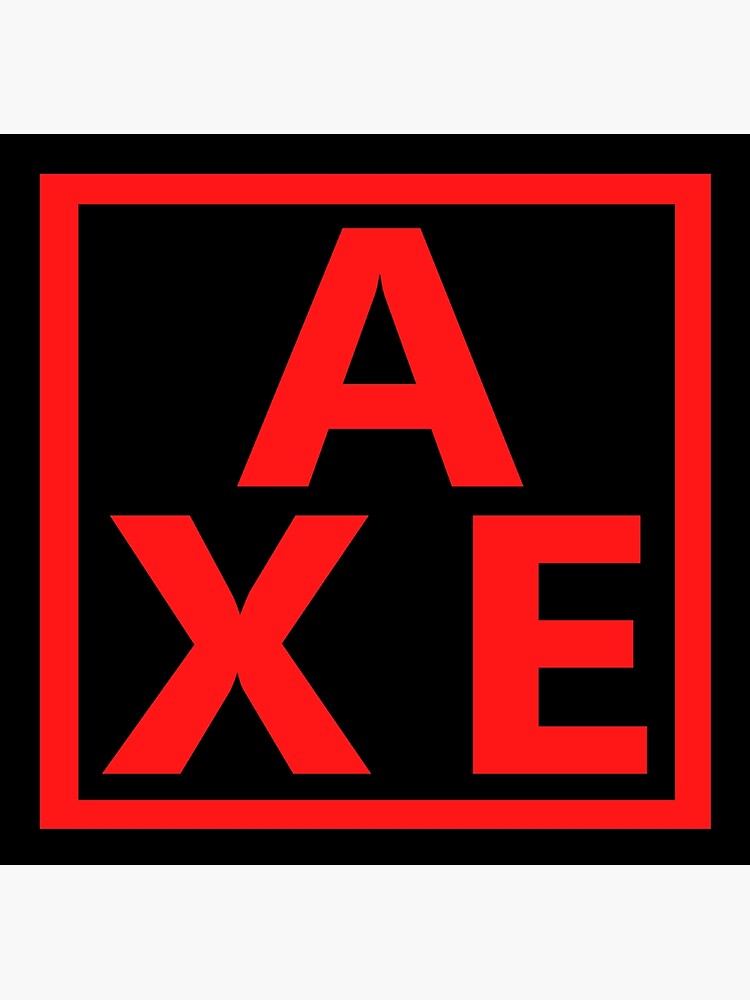"Red AXE Logo " Art Print for Sale by DaimondAxe | Redbubble