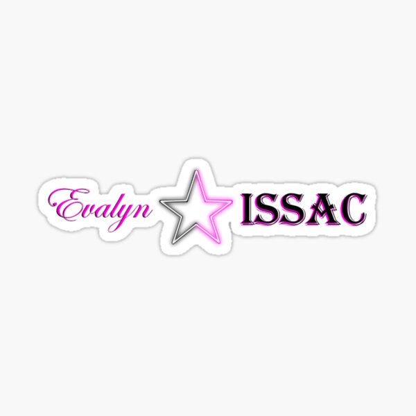 "Evalyn and Issac Star logo" Sticker by StaTwinz84 | Redbubble