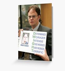 Dwight Schrute: Greeting Cards | Redbubble