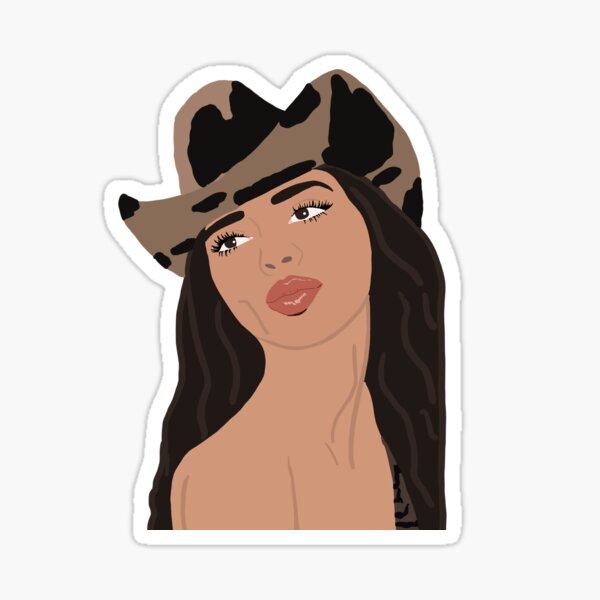 "Kendall Jenner Cowgirl " Sticker for Sale by haybilik | Redbubble