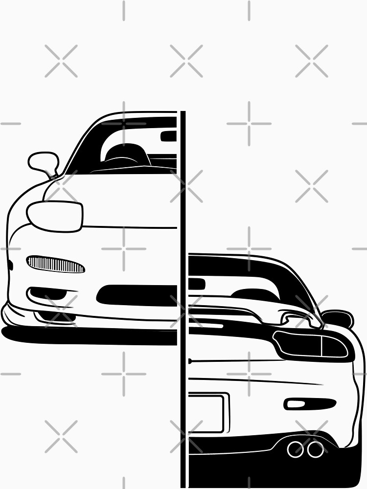"Mazda RX7 FD Best Shirt Design" Essential T-Shirt for Sale by CarWorld ...