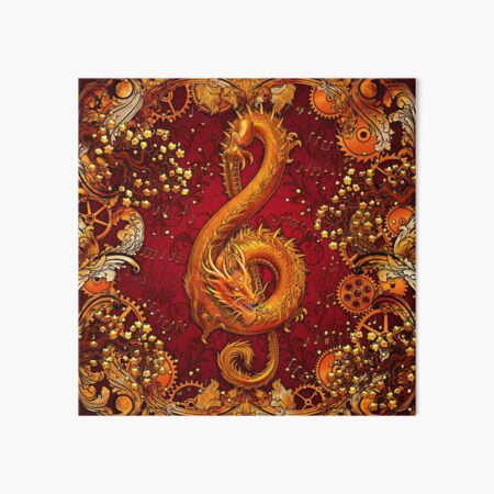 "Treble Clef - Music Dragon - Steampunk" Art Board Print for Sale by ...