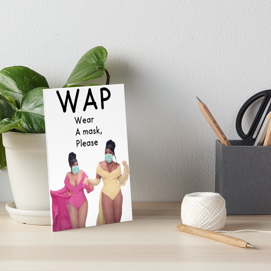 "WAP MEME" Art Board Print for Sale by juderab | Redbubble