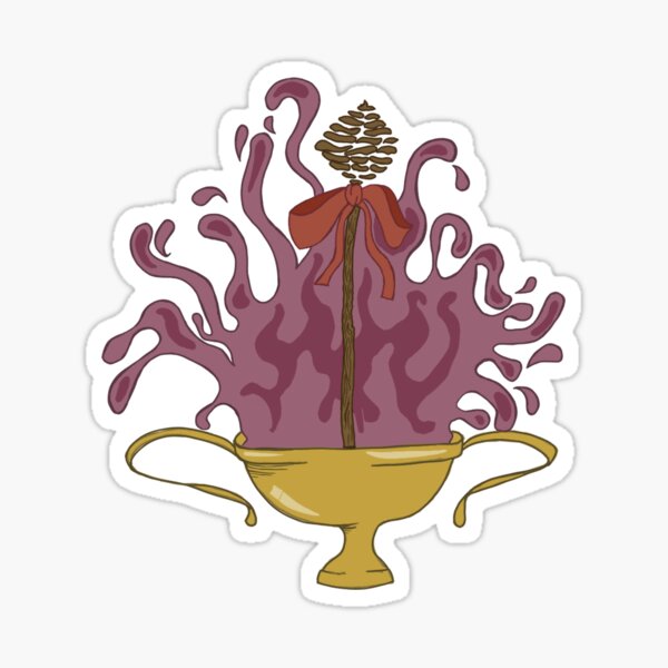"My Patron God, Dionysus" Sticker by Jetewill | Redbubble