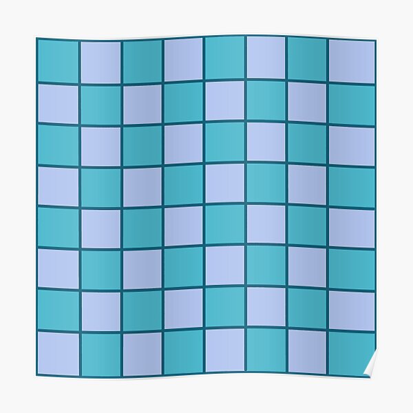 "Light Teal & Light Violet Chex " Poster by Havocgirl | Redbubble