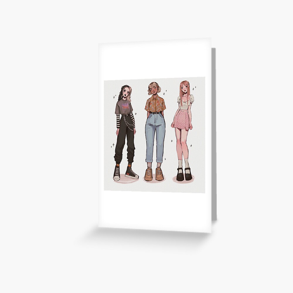 "e-girl/art mom/soft girl" Greeting Card for Sale by pizzabacon | Redbubble