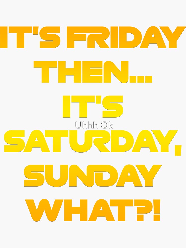 "It's Friday Then Lando Norris" Sticker by hesdeaf | Redbubble