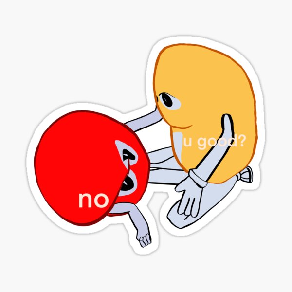 "u good? no meme" Sticker by albertrubio | Redbubble