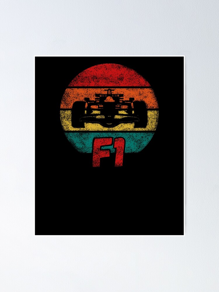 "F1 Shape, vintage color sunset, f1 mask" Poster by NiceSign | Redbubble