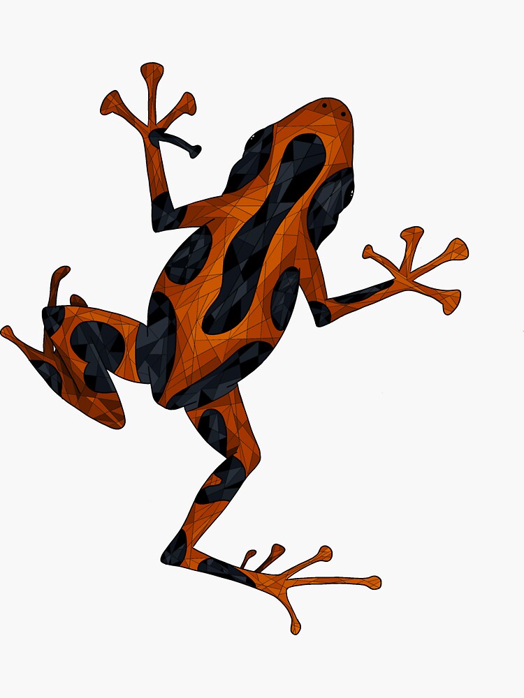 "Orange Frog" Sticker by WithBirds1992 | Redbubble