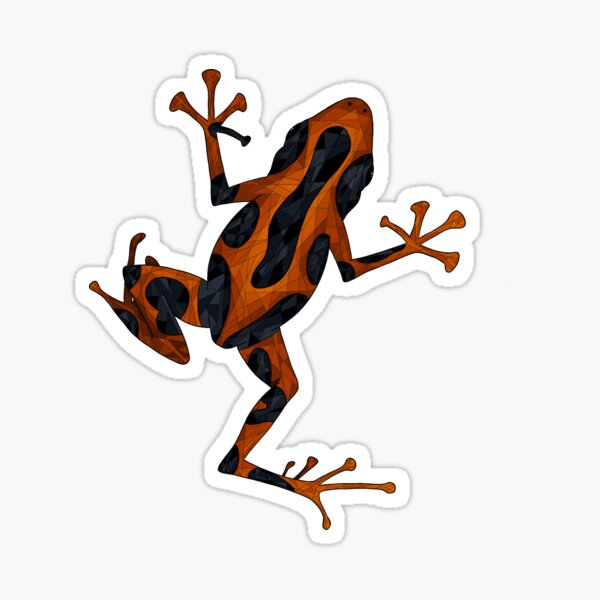 "Orange Frog" Sticker by WithBirds1992 | Redbubble