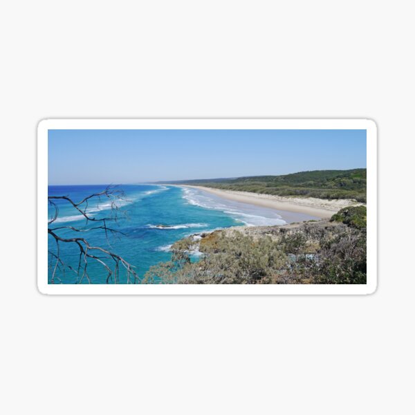 "Main Beach, North Stradbroke Island" Sticker by grmahyde | Redbubble