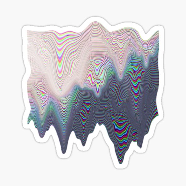 "Glitchwave melt big" Sticker for Sale by Qazx- | Redbubble