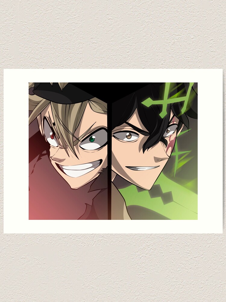 "asta and yuno full power " Art Print for Sale by kingjoestar | Redbubble