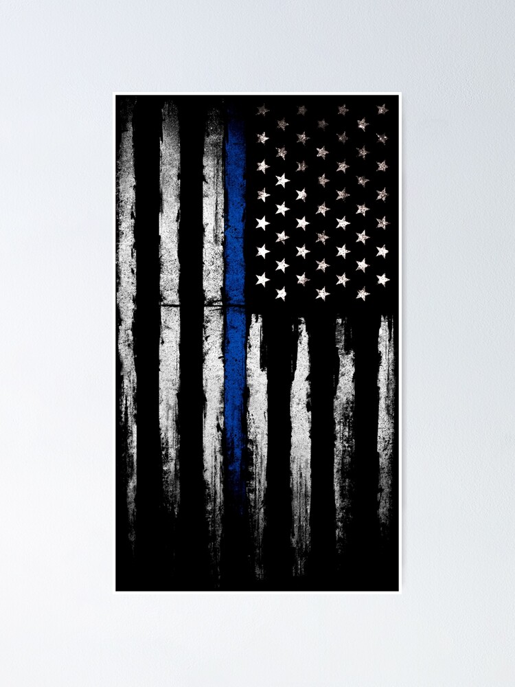 "Thin Blue Line" Poster for Sale by AlexGolyakov | Redbubble