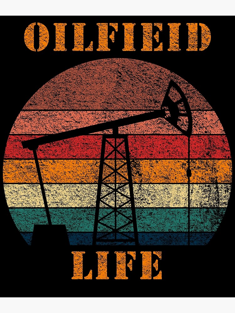 "Vintage Oilfield Life" Art Print by VikiQuick | Redbubble