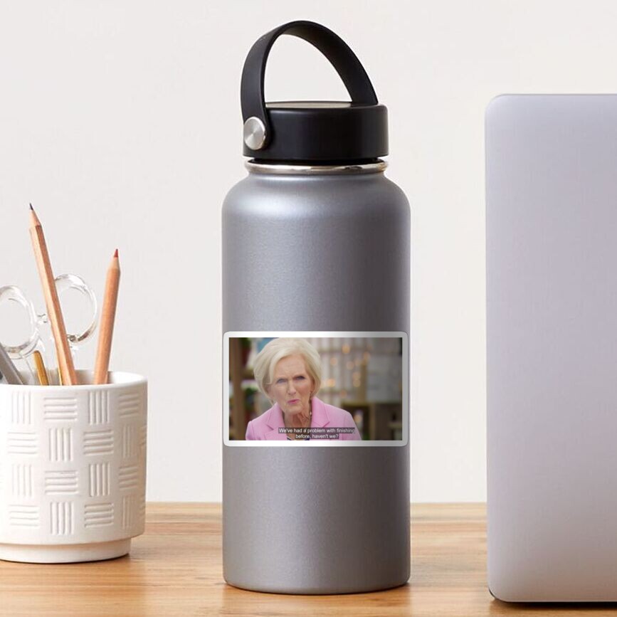 "Funny Mary Berry Meme from The Great British Bakeoff" Sticker for Sale ...
