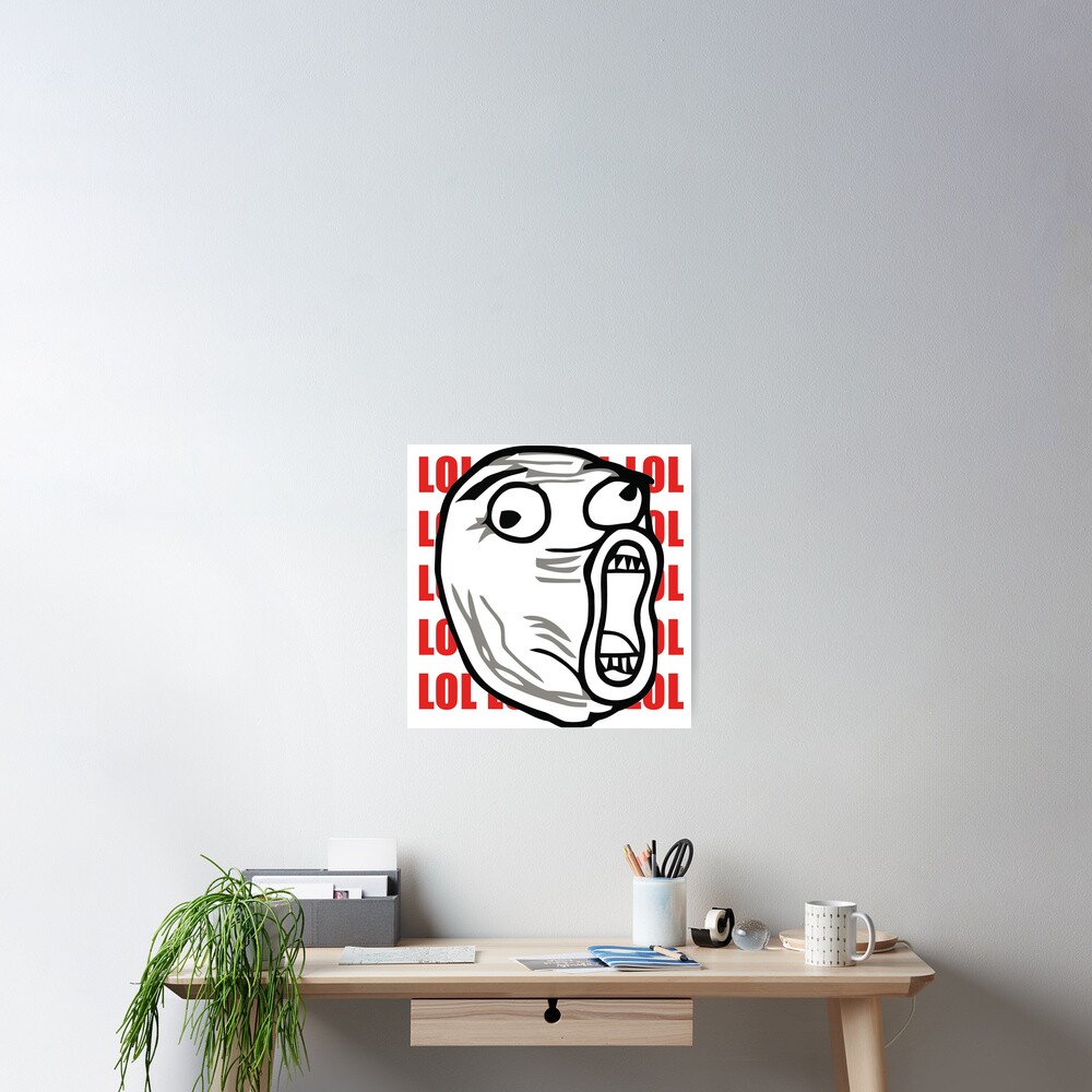 "Lol Meme Face" Poster for Sale by Meme-Museum | Redbubble