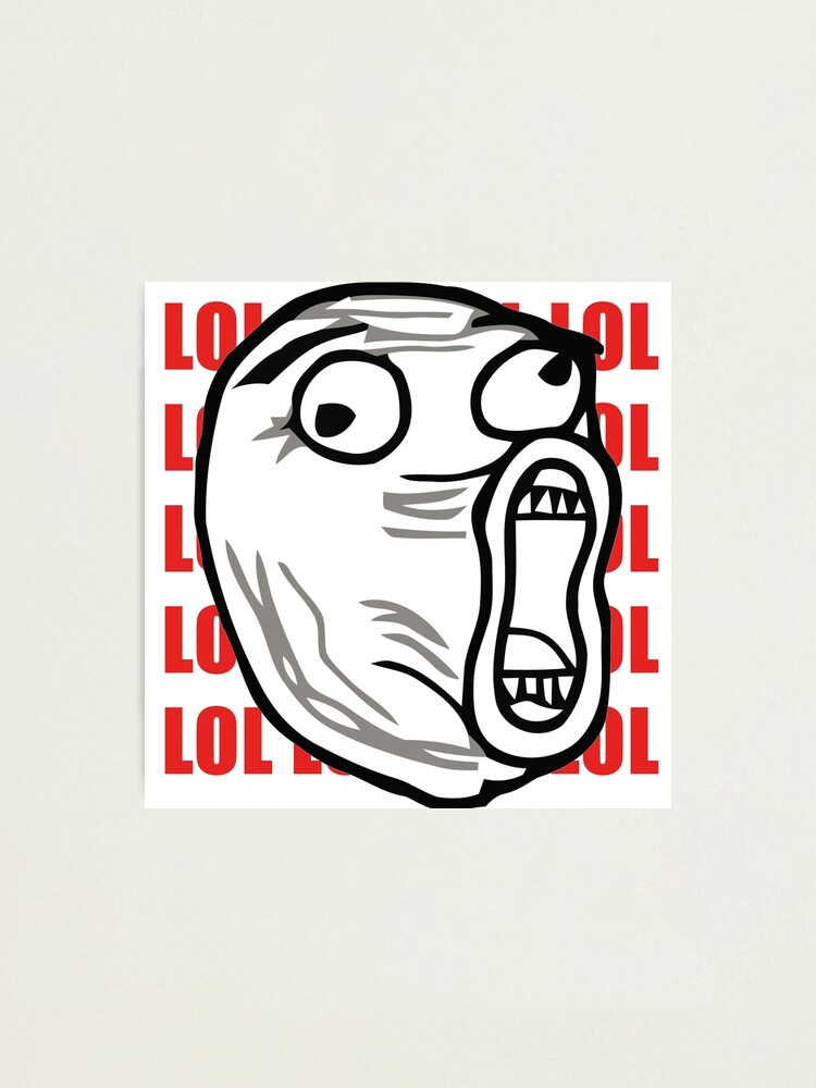 "Lol Meme Face" Photographic Print for Sale by Meme-Museum | Redbubble