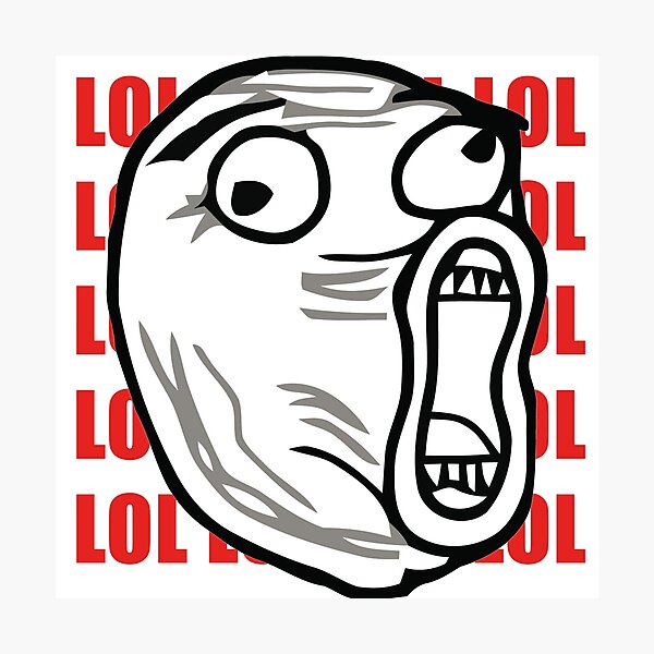 "Lol Meme Face" Photographic Print for Sale by Meme-Museum | Redbubble