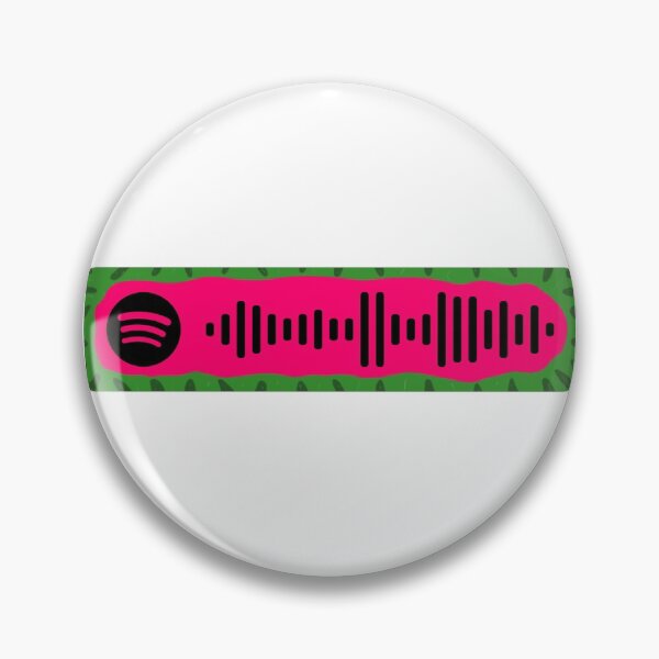 Watermelon Sugar Harry Styles Spotify Code Pins and Buttons | Redbubble