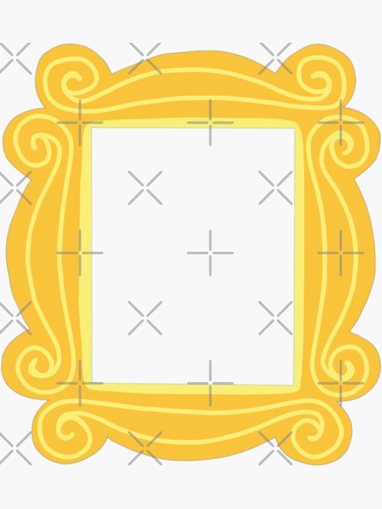 "Gold Frame " Sticker for Sale by Marz5166 | Redbubble