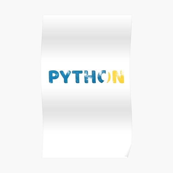 "Python logo" Poster by Mechalina | Redbubble