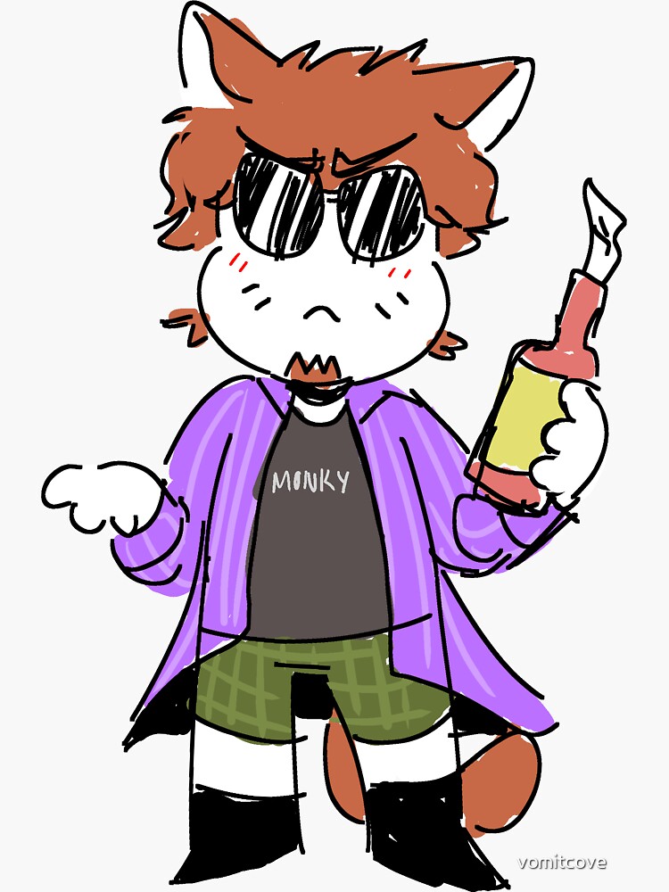 "Catboy Postal 4 Dude" Sticker for Sale by vomitcove | Redbubble