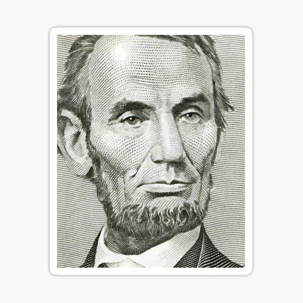 "Abraham Lincoln" Sticker for Sale by BuksDesigns | Redbubble
