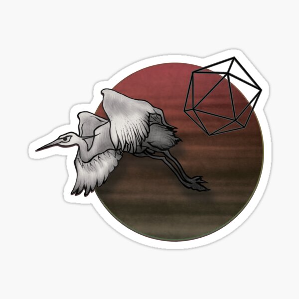 "Crane" Sticker by pablorajs | Redbubble