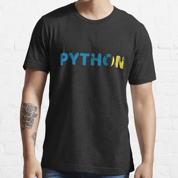 "Python logo" Essential T-Shirt for Sale by Mechalina | Redbubble
