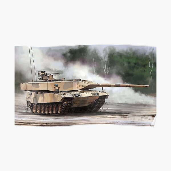 Póster «Tanque de batalla de Alemania - Leopard 2A7» de JasonLeone ...