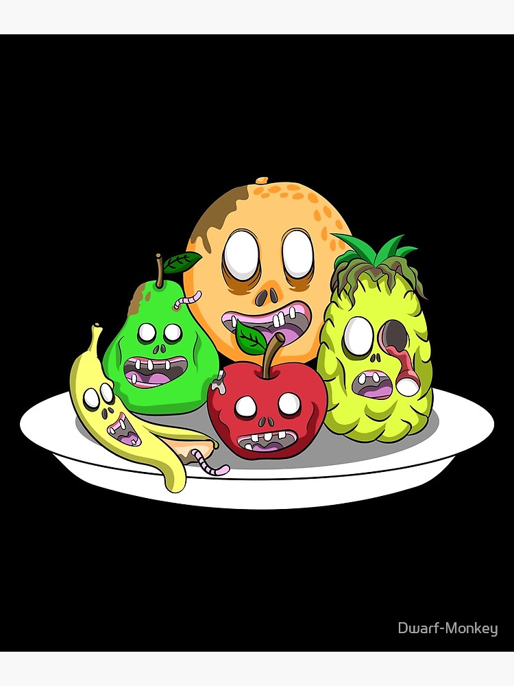 "ZOMBIE FRUITS" Poster for Sale by Dwarf-Monkey | Redbubble
