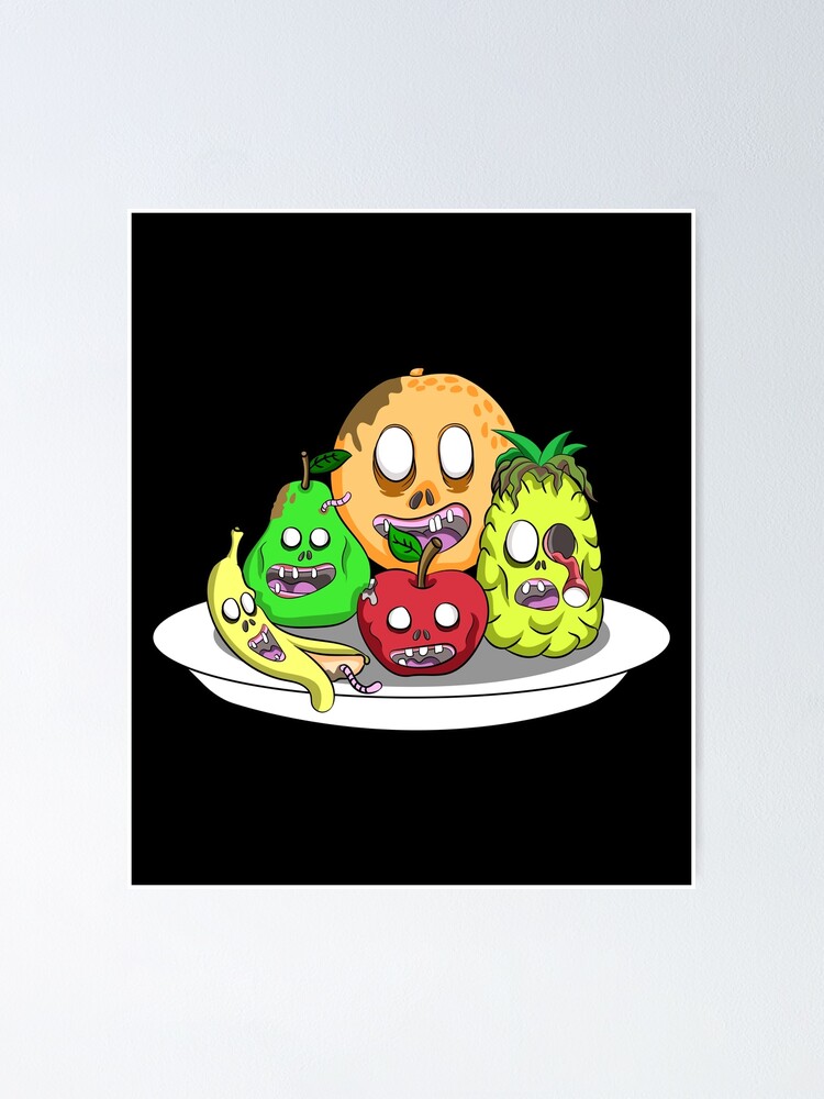 "ZOMBIE FRUITS" Poster for Sale by Dwarf-Monkey | Redbubble