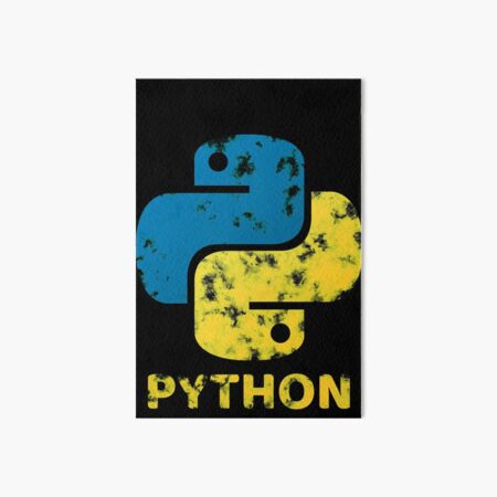 "Python logo" Art Board Print for Sale by Mechalina | Redbubble